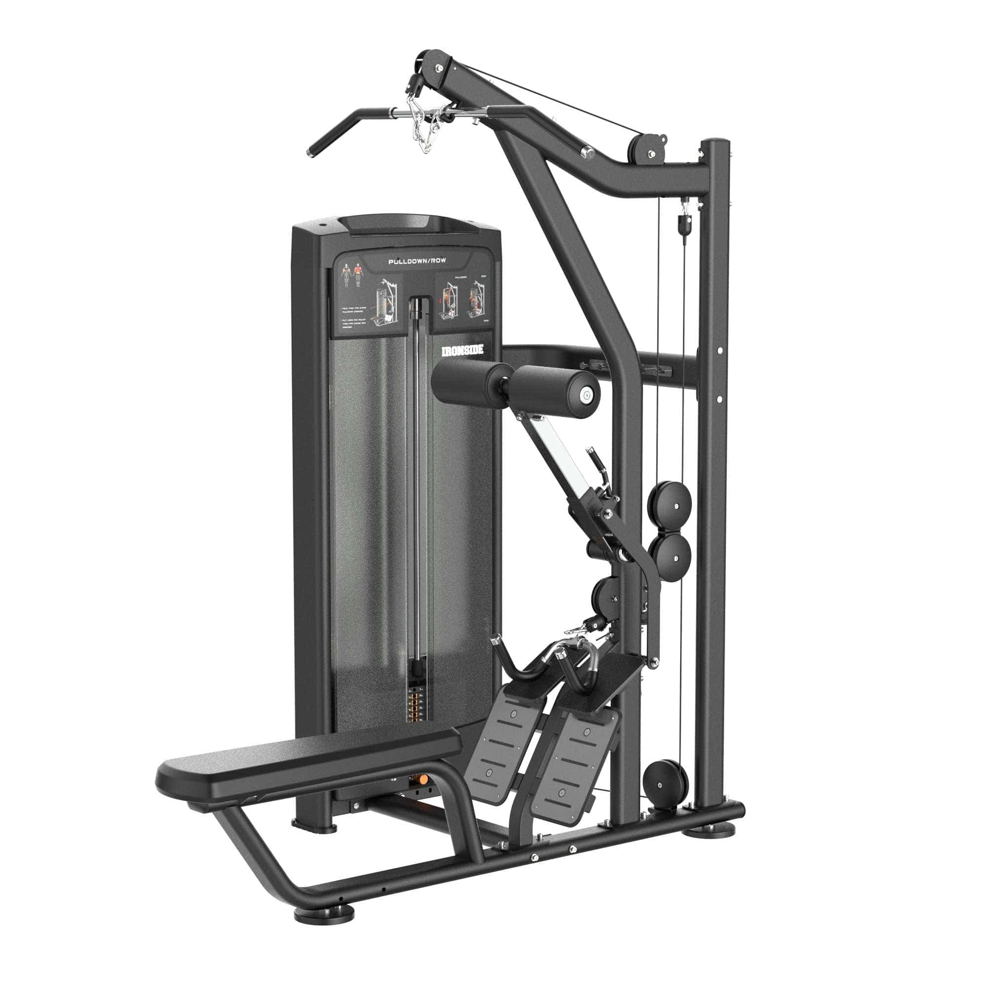 Dual Lat Pulldown & Low Row Machine IRONSIDE Luxe – Ironside México